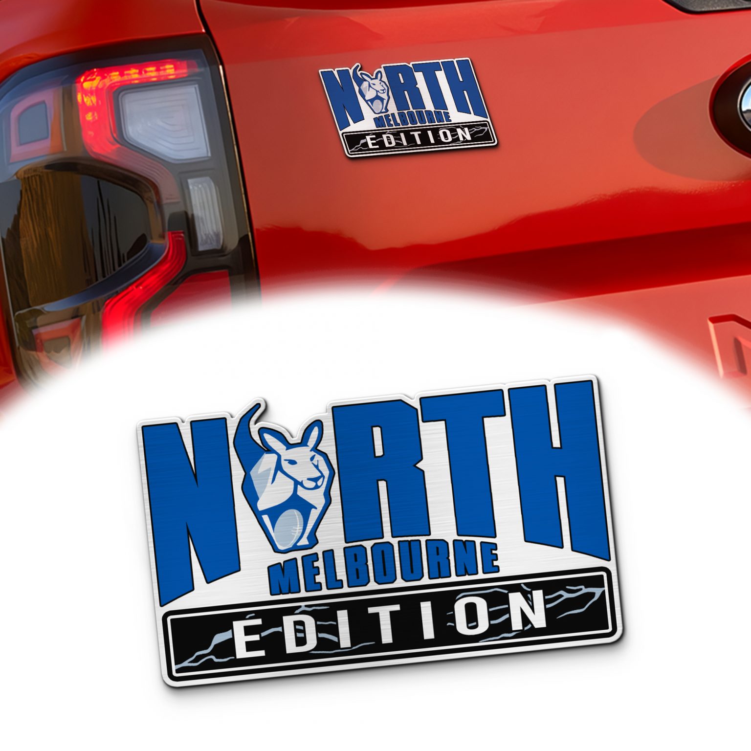 North Melbourne Edition Car Emblem – BohoPride