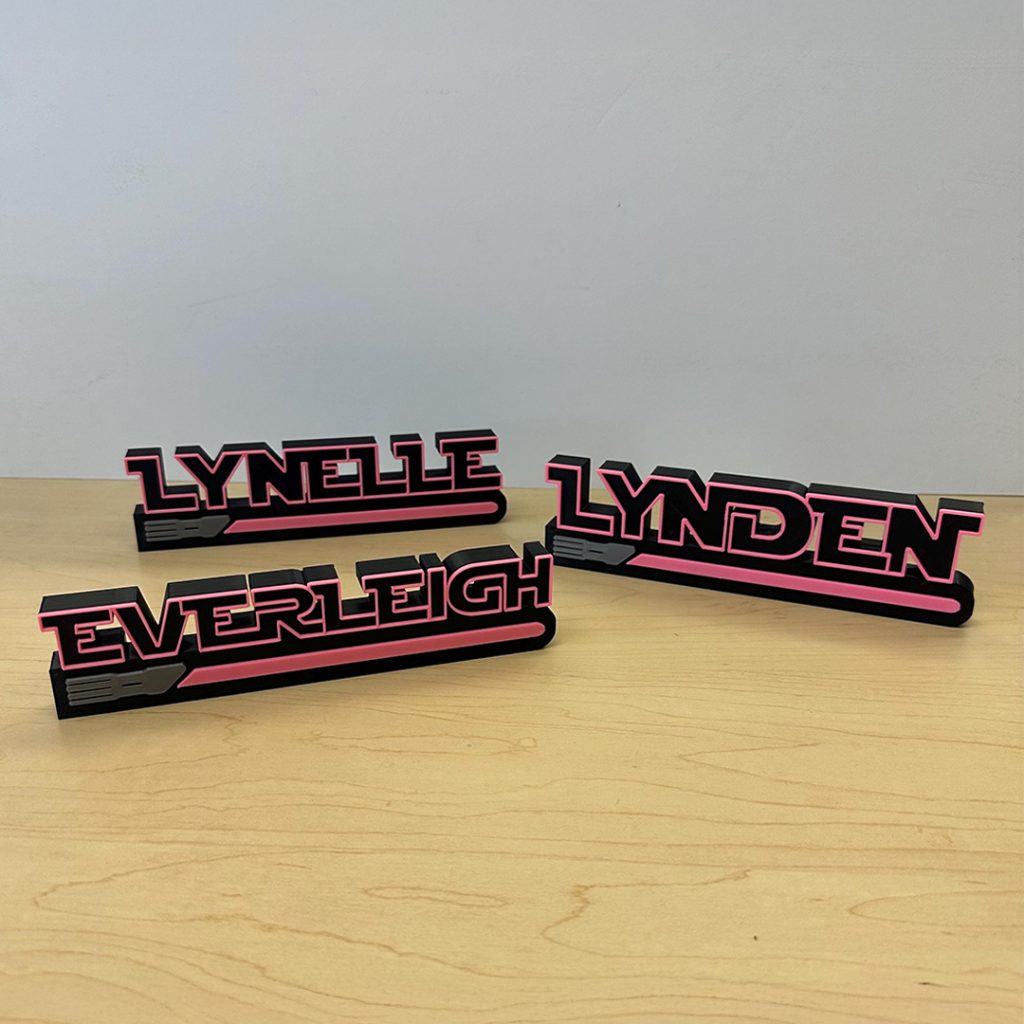 Personalized Star Wars 3D Name Sign – BohoPride