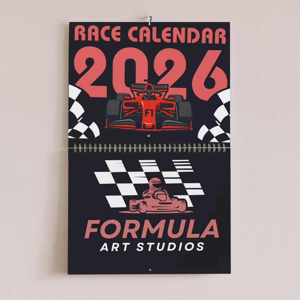 Formula 1 F1 2026 Wall Calendar – BohoPride