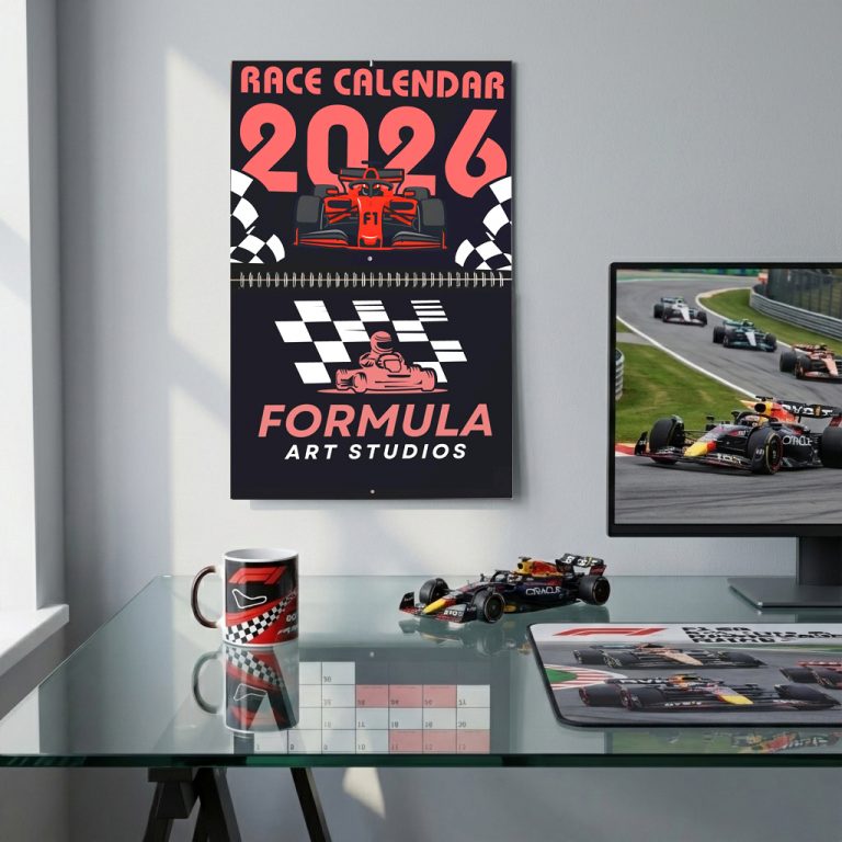Formula 1 F1 2026 Wall Calendar – BohoPride