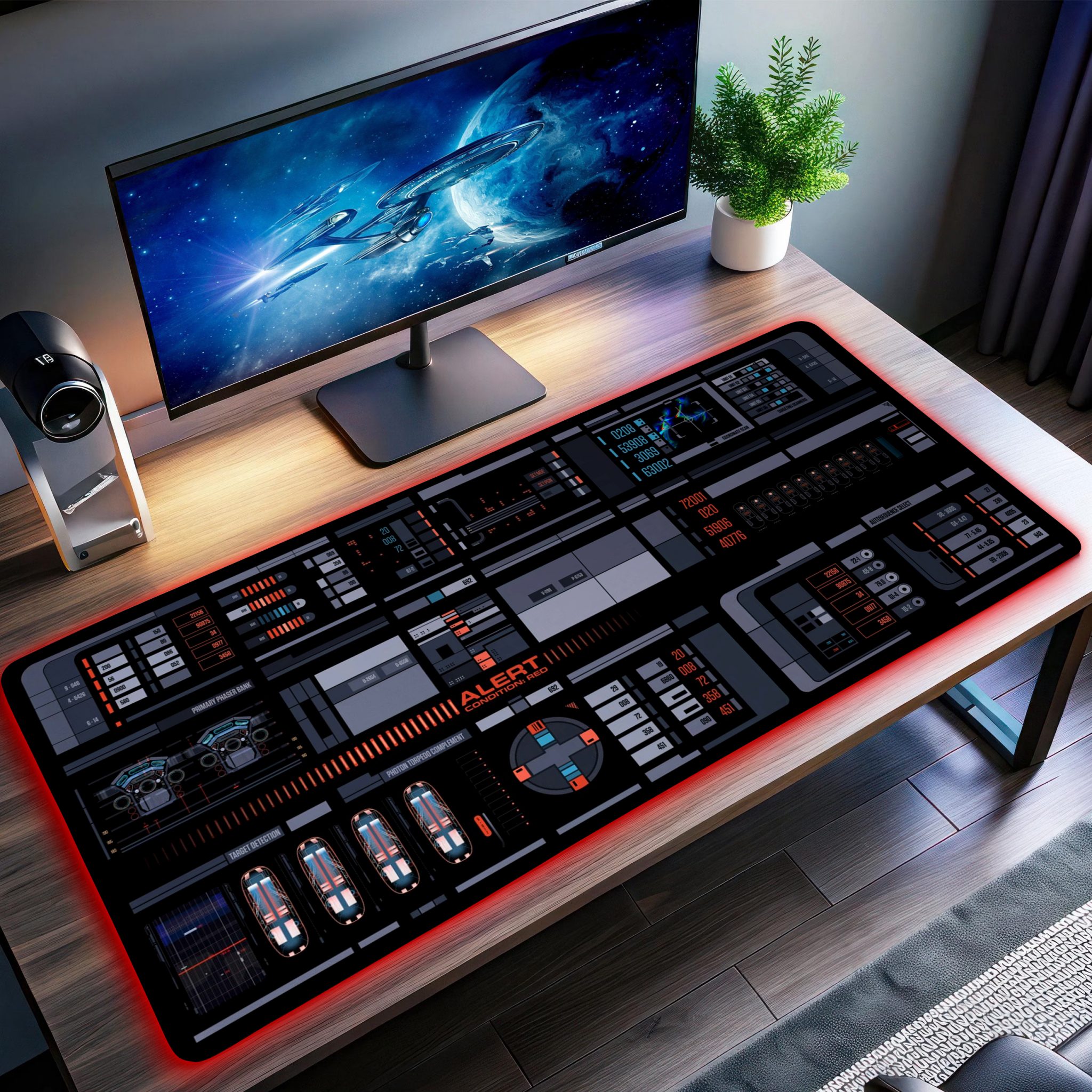 Star Trek U.S.S. Titan LCARS Tactical Desk Mat – BohoPride
