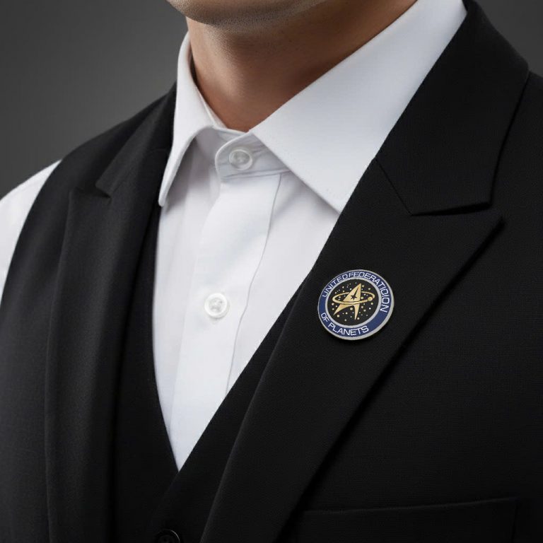 United Federation of Planets Starfleet Command Button Pin – BohoPride