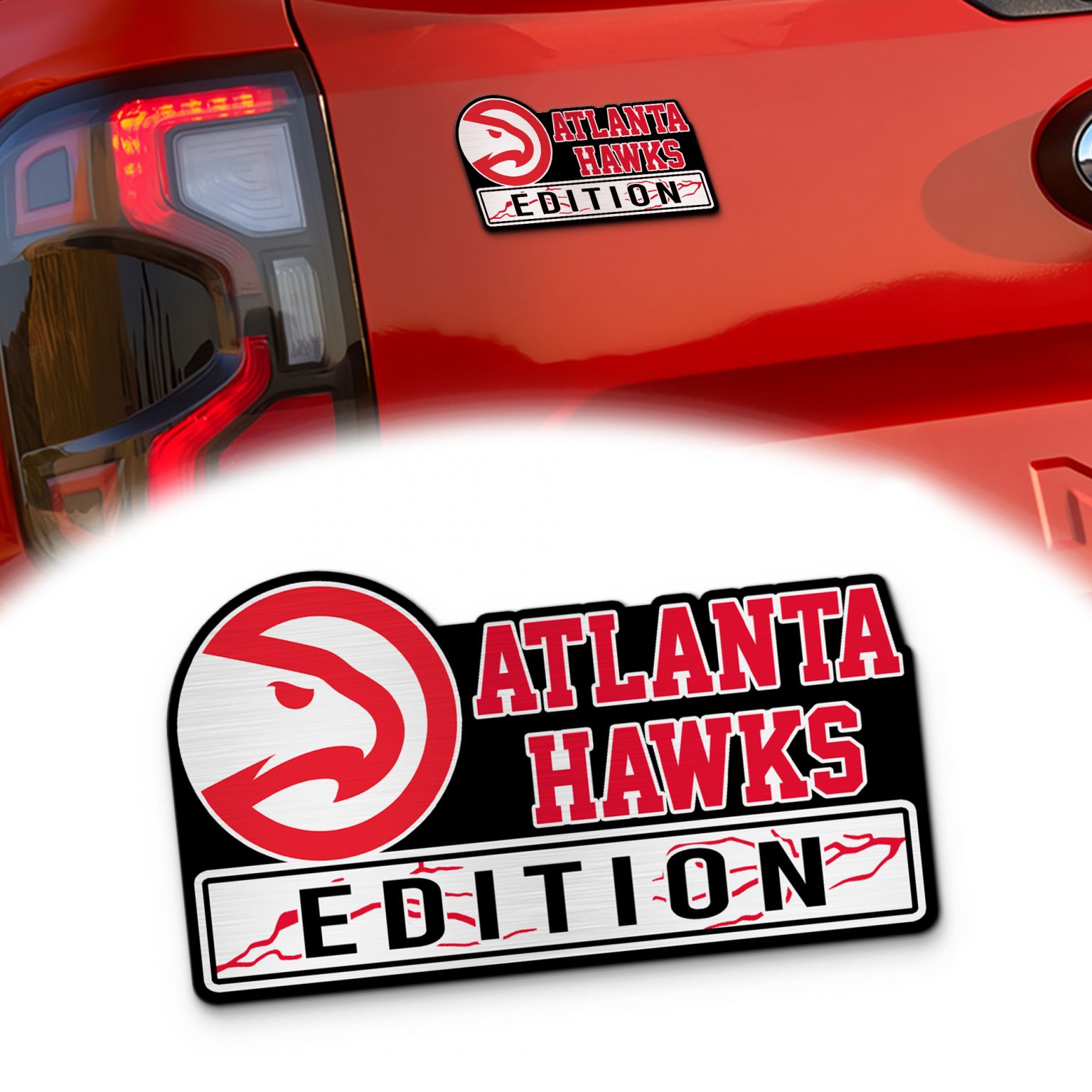 Atlanta Hawks Edition Car Emblem – BohoPride