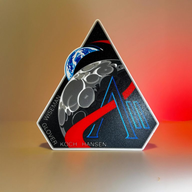 3D NASA Artemis II Insignia Display Stand – BohoPride