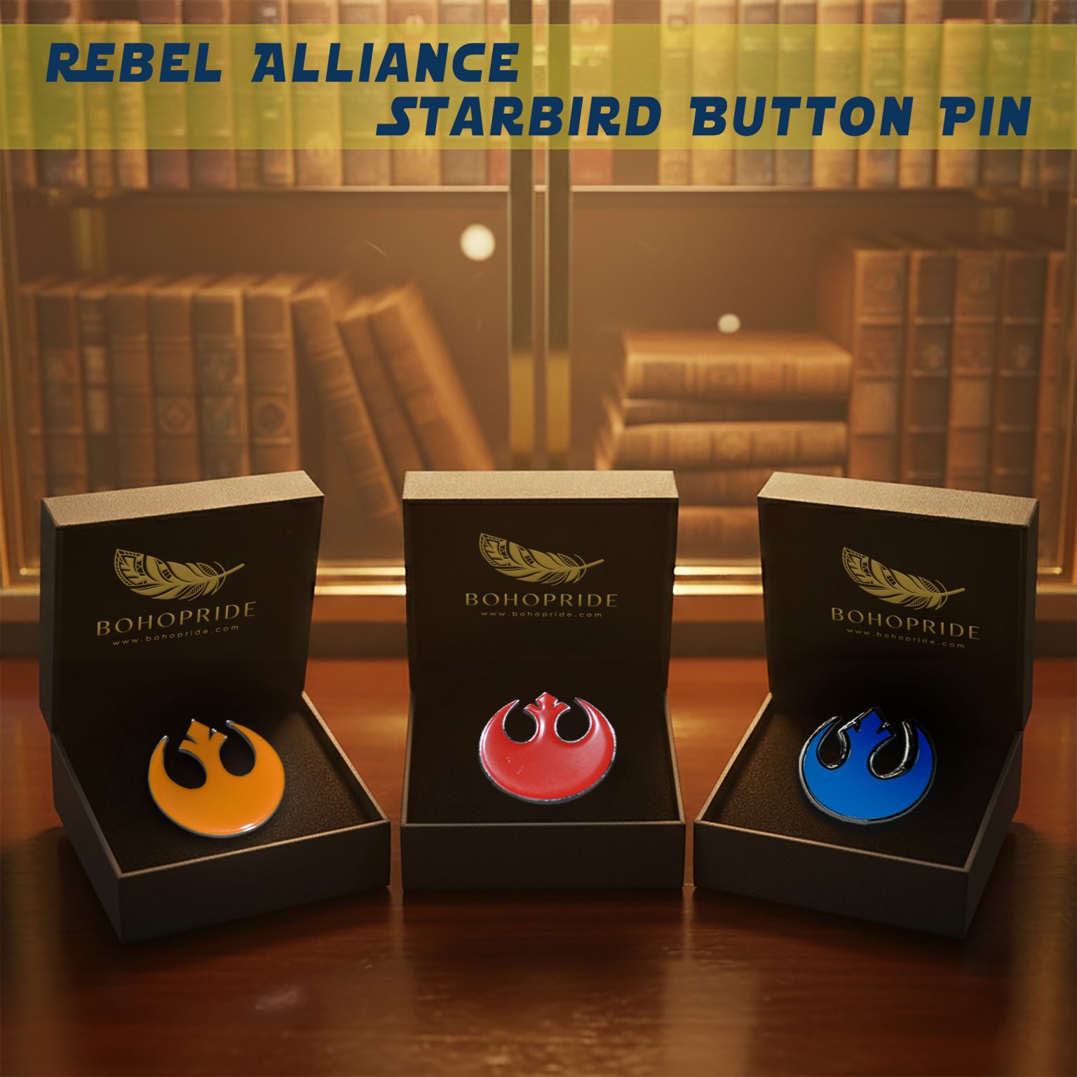 Rebel Alliance Starbird Button Pin – BohoPride
