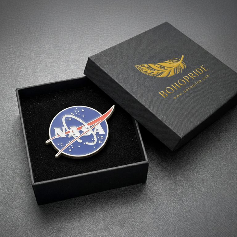 NASA Insignia Logo Button Pin – BohoPride