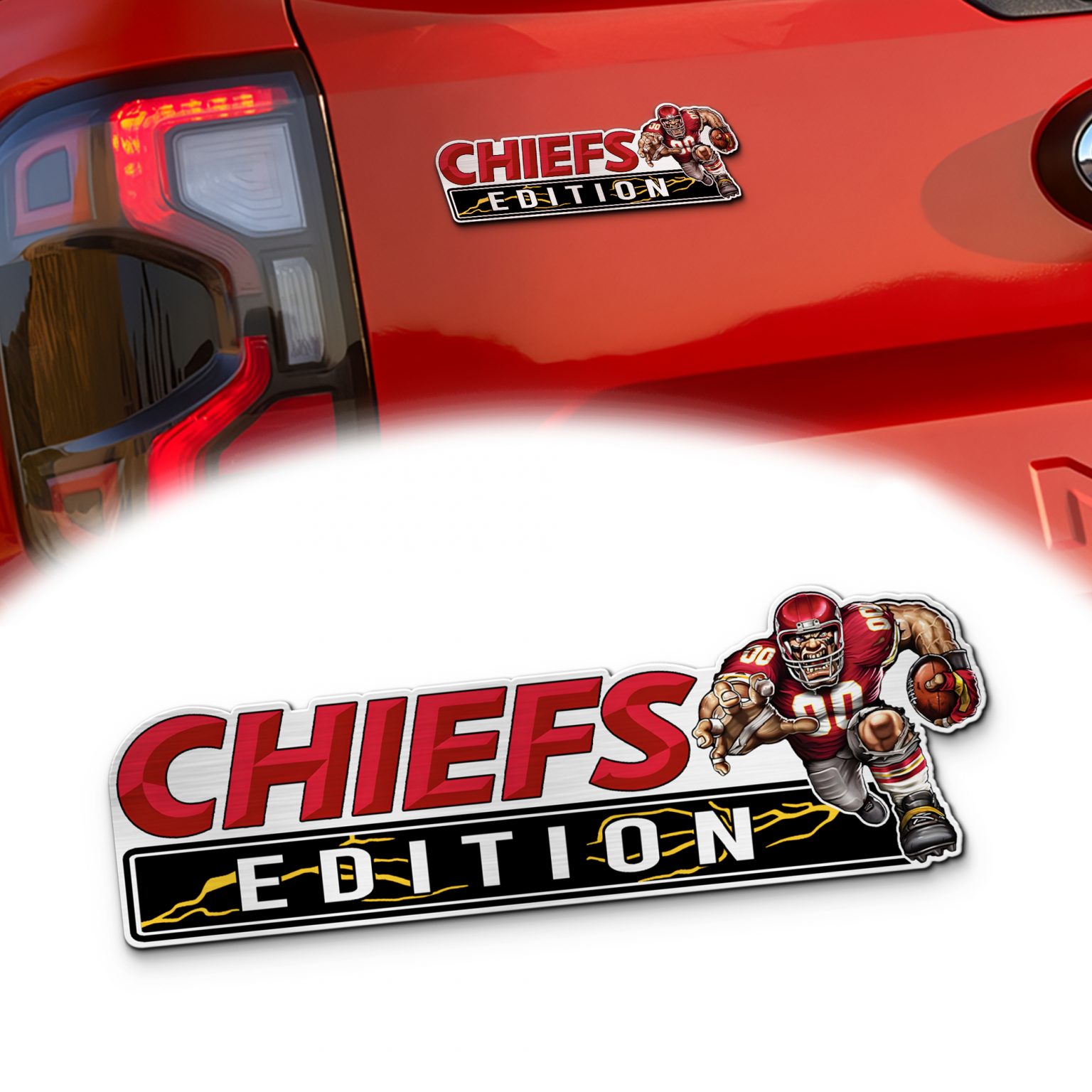 Kansas City Chiefs Inspired Car Emblem – BohoPride